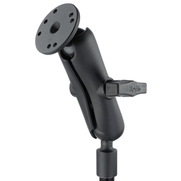RAM Pod HD Vehicle Mount with 12" Aluminum Rod and Round Plate / RAM ...